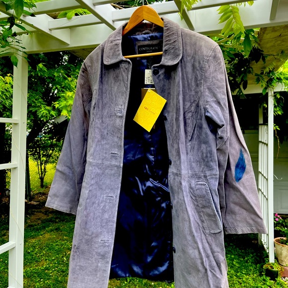 Centigrade | Jackets & Coats | Centigrade Suede Jacket Hand Painted ...